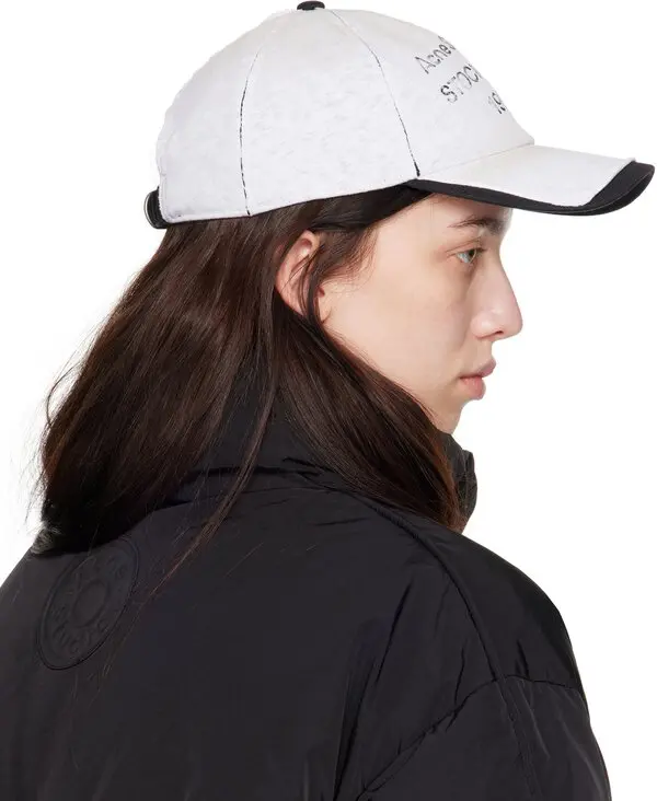 Acne Studios Logo Stamp Cap - 100 White | Editorialist